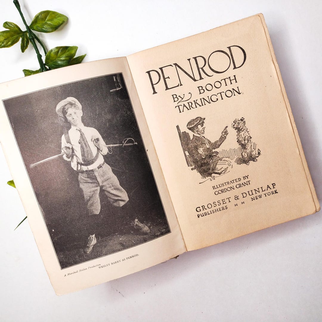 Penrod Book by Booth Tarkington 1914 Antique Hardback Fiction Aged ...