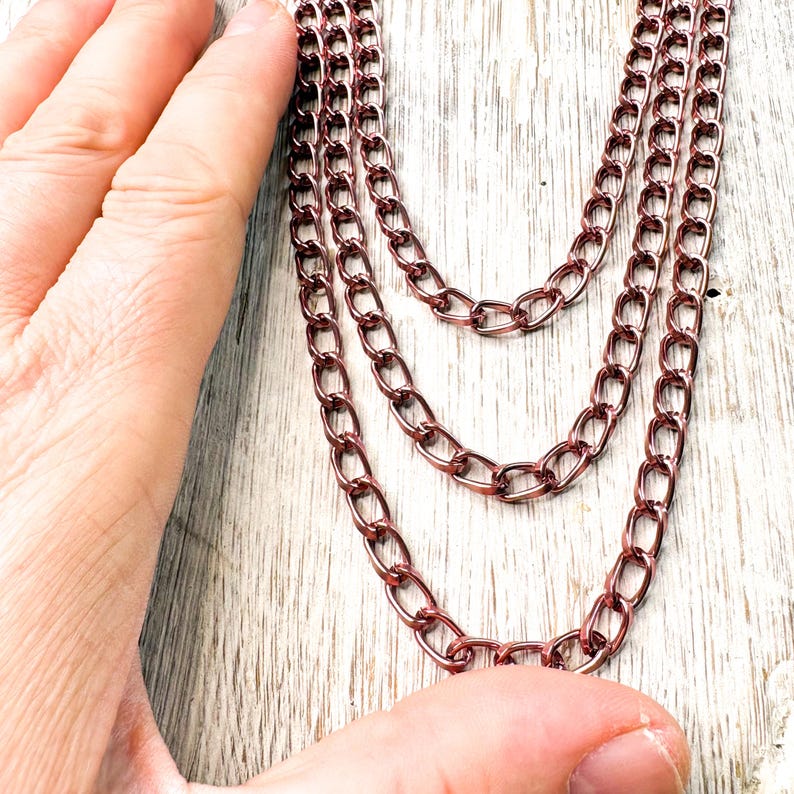 Mauve Pink Bag Chain: Multi-strand Purse Accessory (10", 12", 14") - Etsy