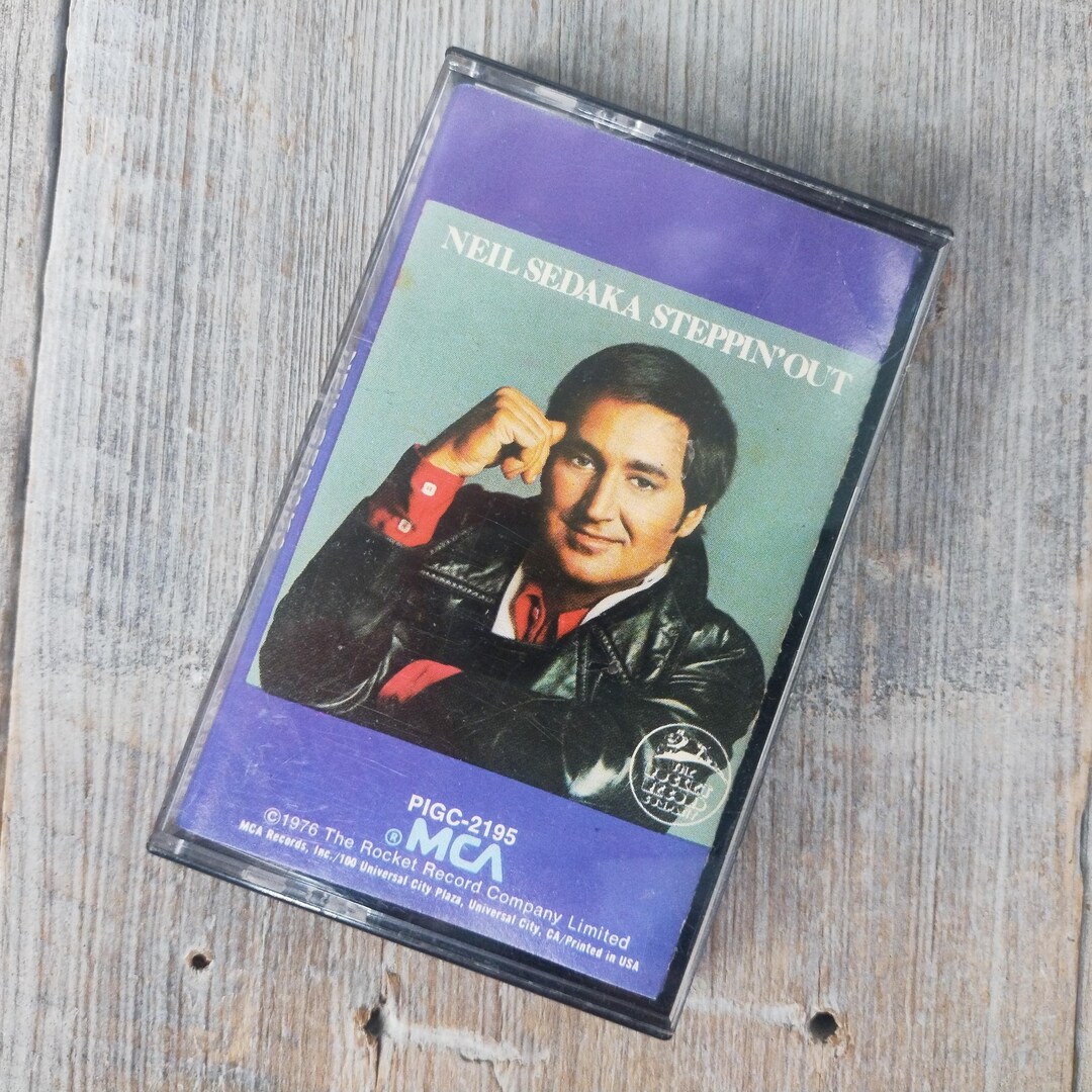 1976 Cassette Tape NEIL SEDAKA Steppin Out Pop Music Singer the Rocket ...