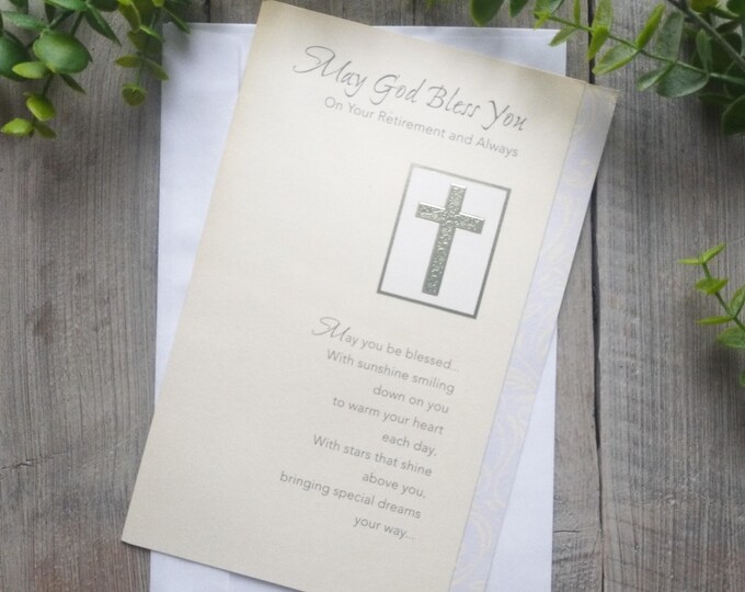Retirement Card Congratulations Congrats God Bless You Religious Card ...