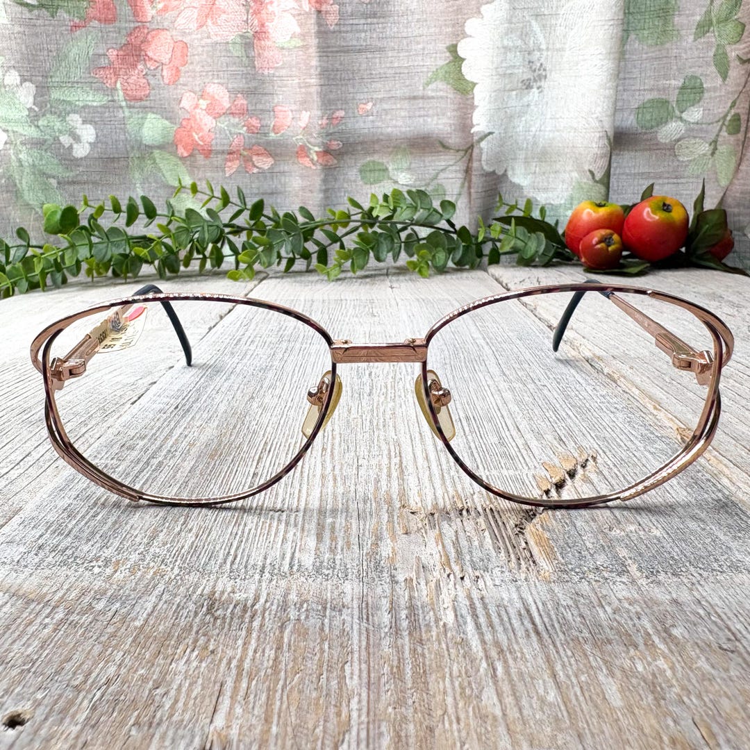 Purple Multi Rose Gold Eyeglass Frames Only Oversized Round Eyeglasses ...