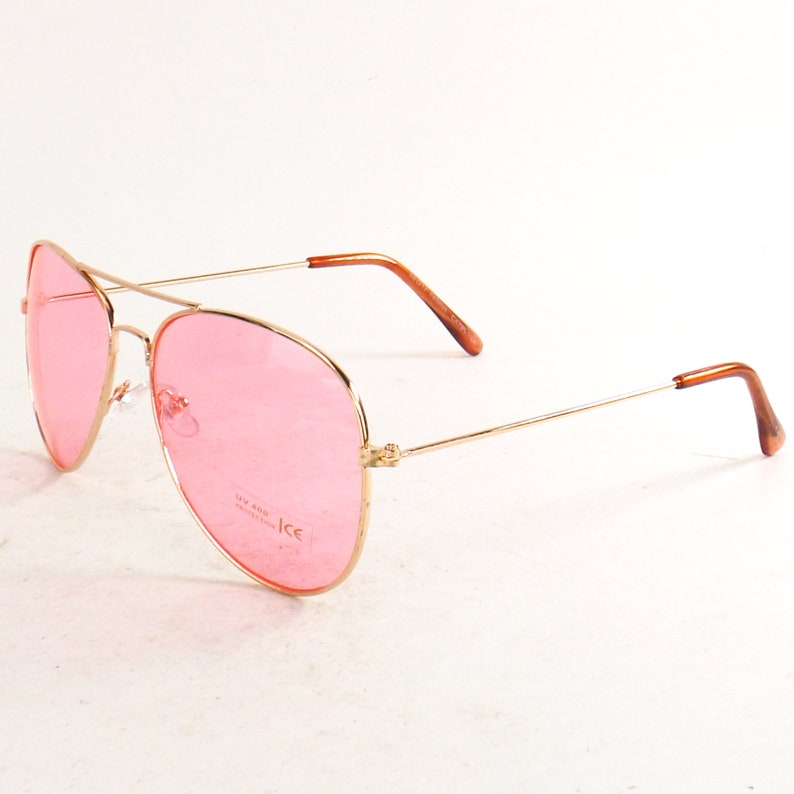 Purple Aviator Sunglasses Vintage Etsy
