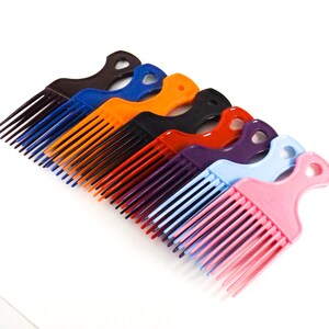 Vintage Detangling Hair Pick Comb 80s NOS Unbreakable Nylon Plastic ...