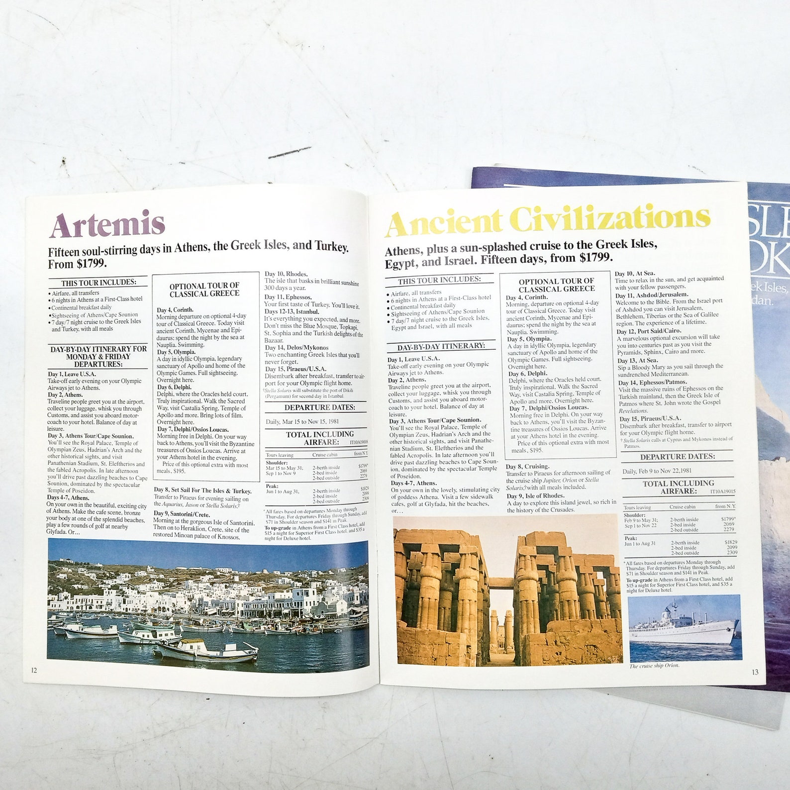 Vintage Guide Brochure Greece and Europe Pamphlets Visitors - Etsy