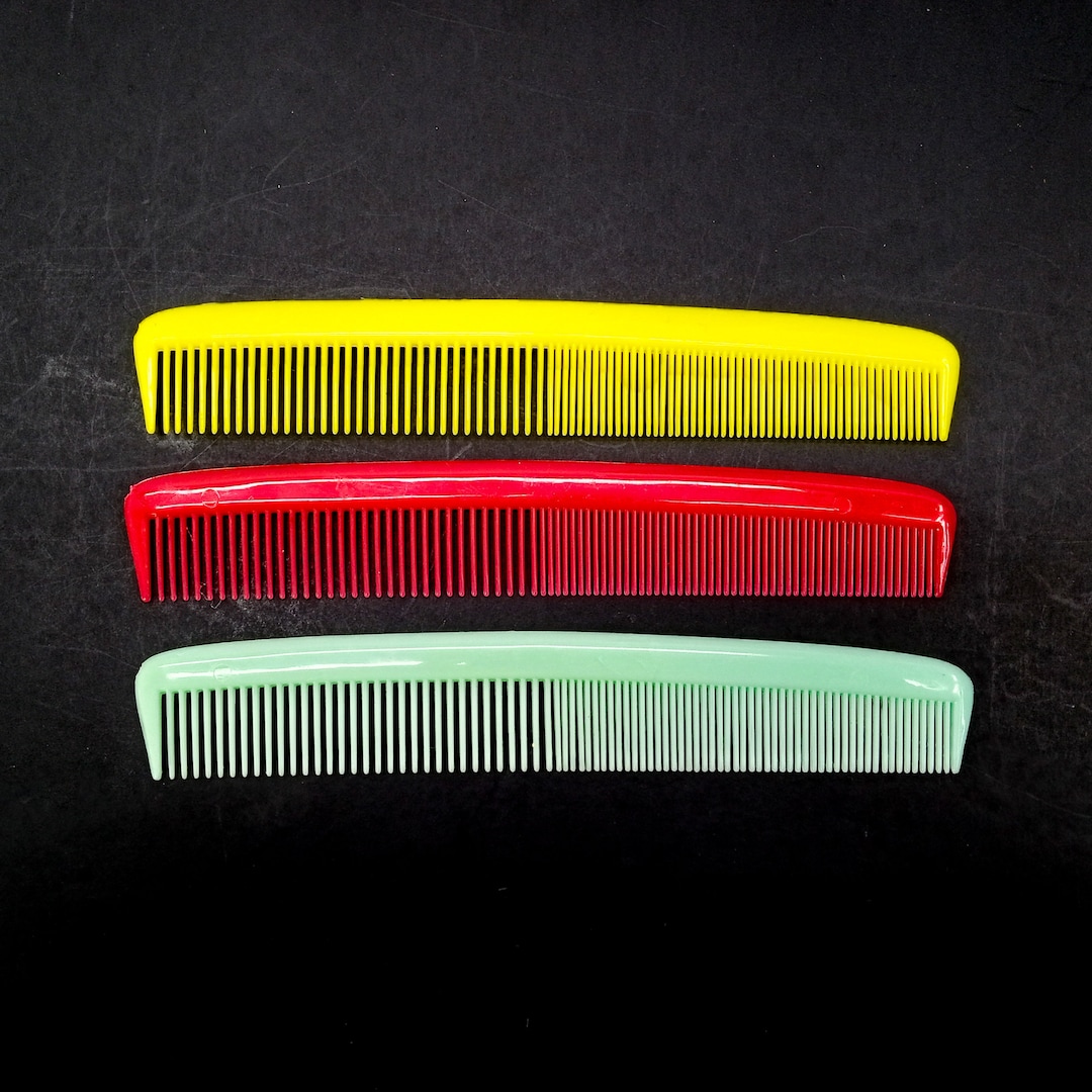 Vintage Hair Comb NOS Nylon Plastic Comb, Hair Accessories, Unbreakable ...