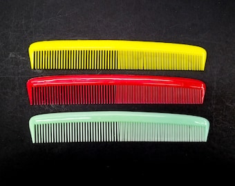 Vintage Unbreakable Comb 70s 80s NOS Nylon Plastic Pocket Comb Hair ...