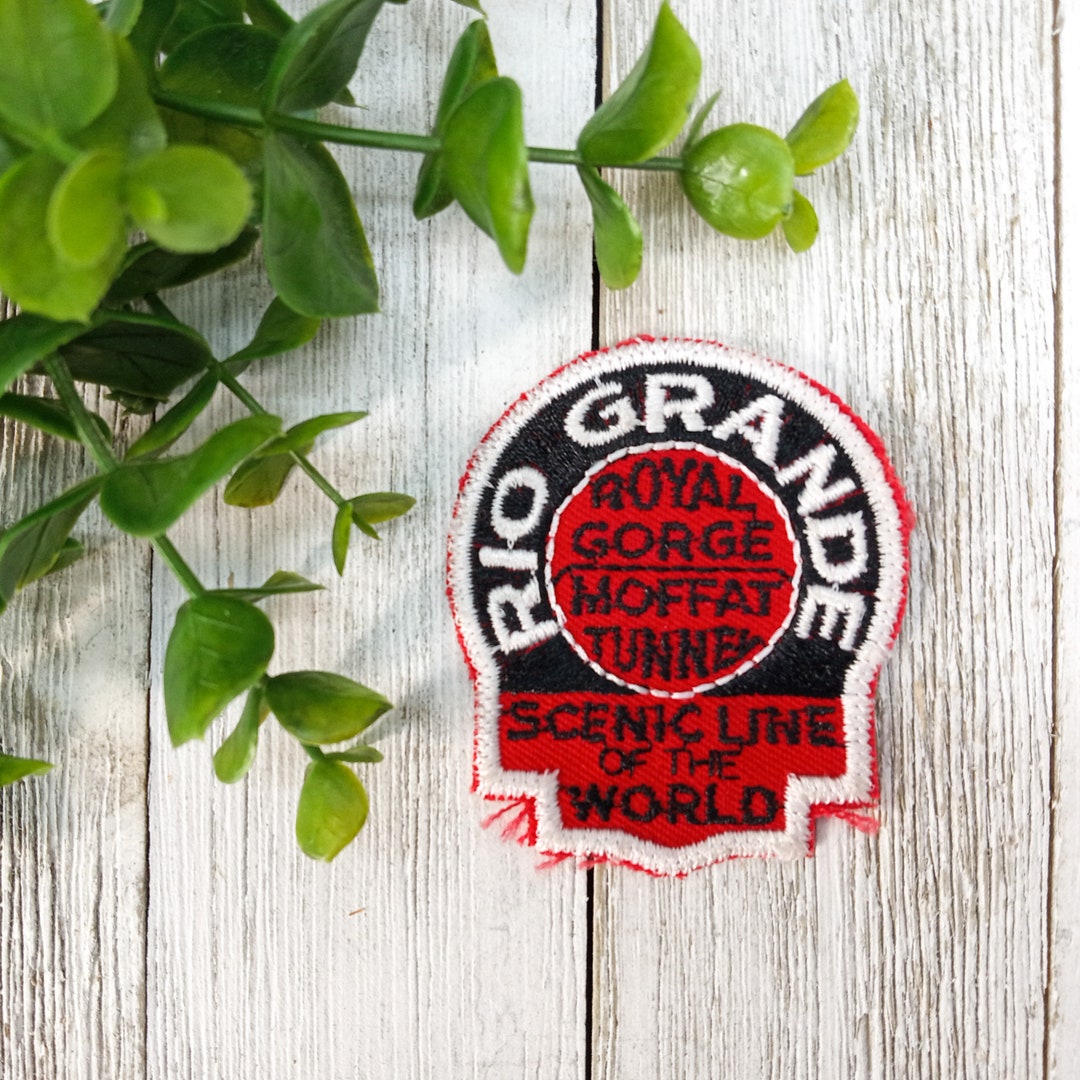 NOS Vintage Railroad Patch Rio Grande Royal Gorge Moffat Tunnel Logo ...