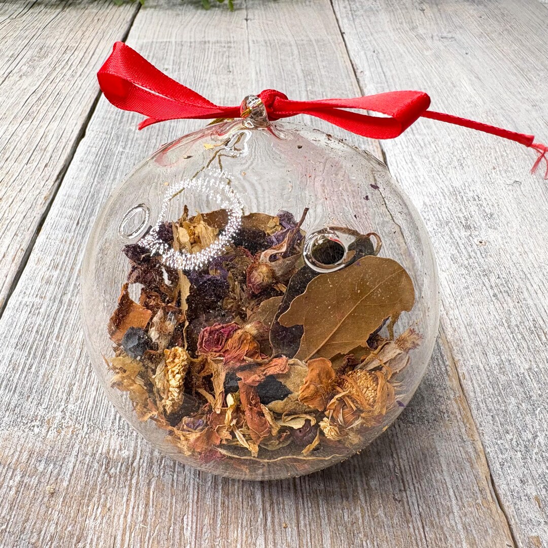Vintage Hallmark Keepsake Glass Potpourri Ball Ornament: 1990s Holiday ...