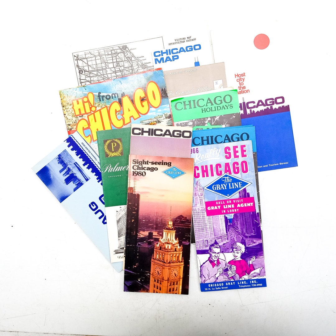Chicago Illinois Tourist Guide Brochure Pamphlets, Visitors Guide ...