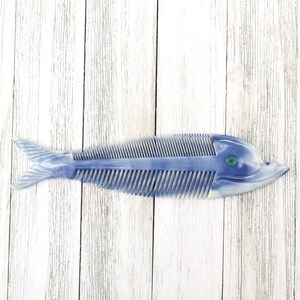 60s 70s NOS Vintage Hair Comb French Dolphin Shaped Comb Depose Plastic ...
