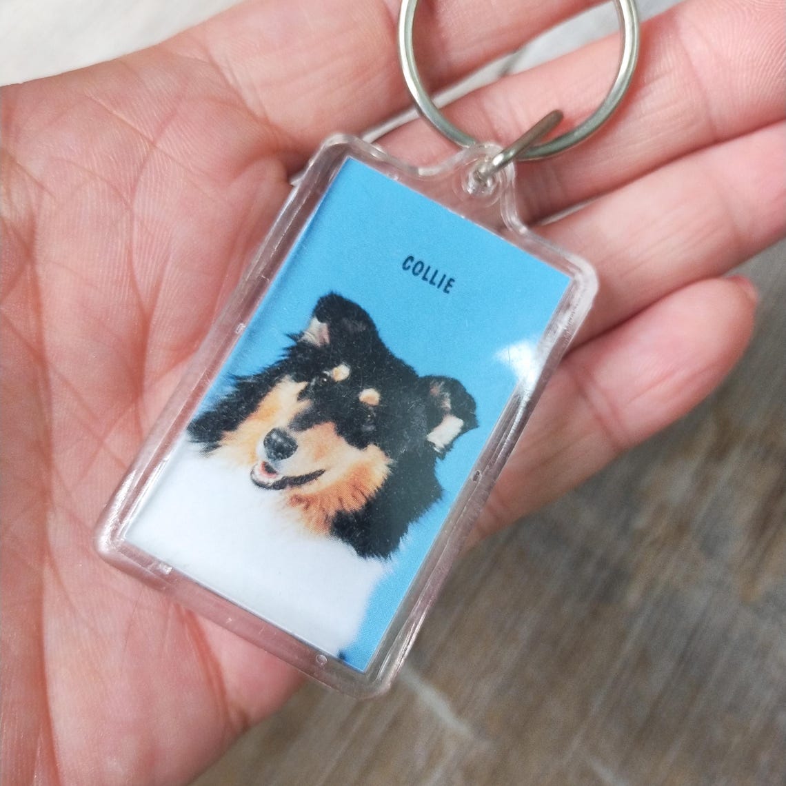 Vintage Collie Dog Keychain: 1980s Swibco Acrylic Key Fob - Etsy