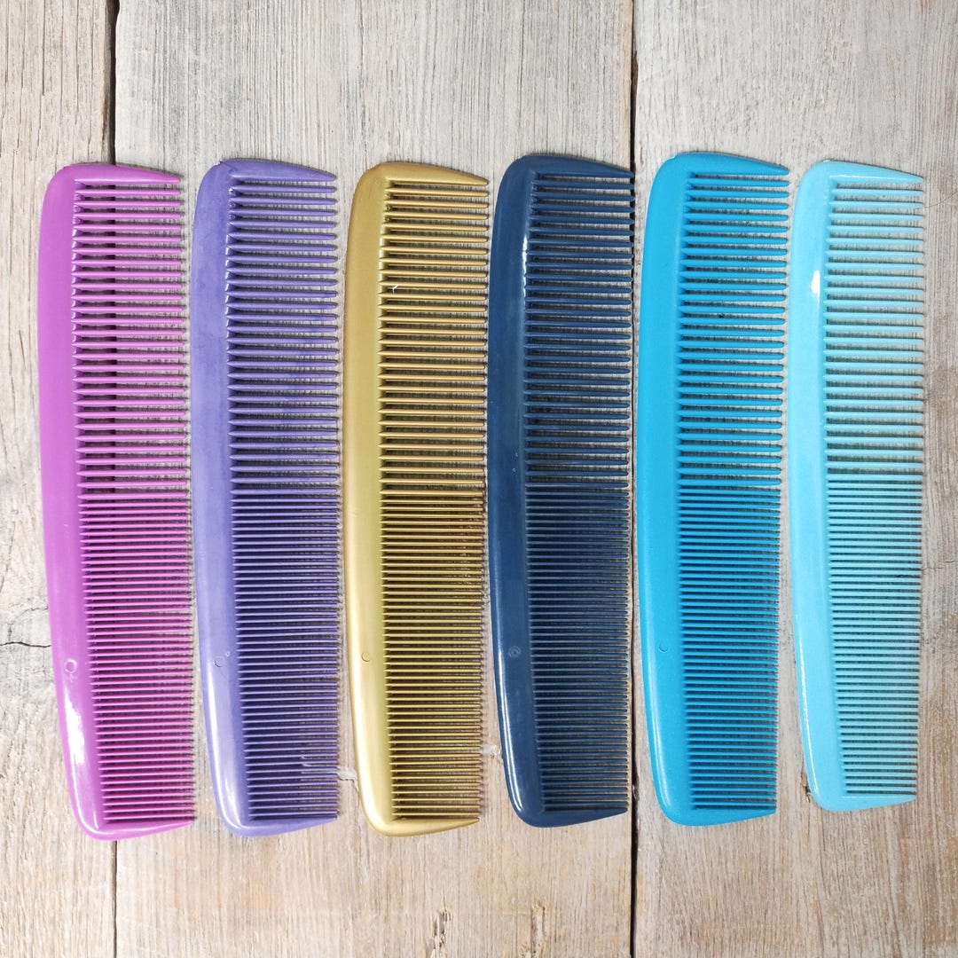 Vintage Jewel-tone Nylon Comb: Unbreakable Deadstock Accessory - Etsy