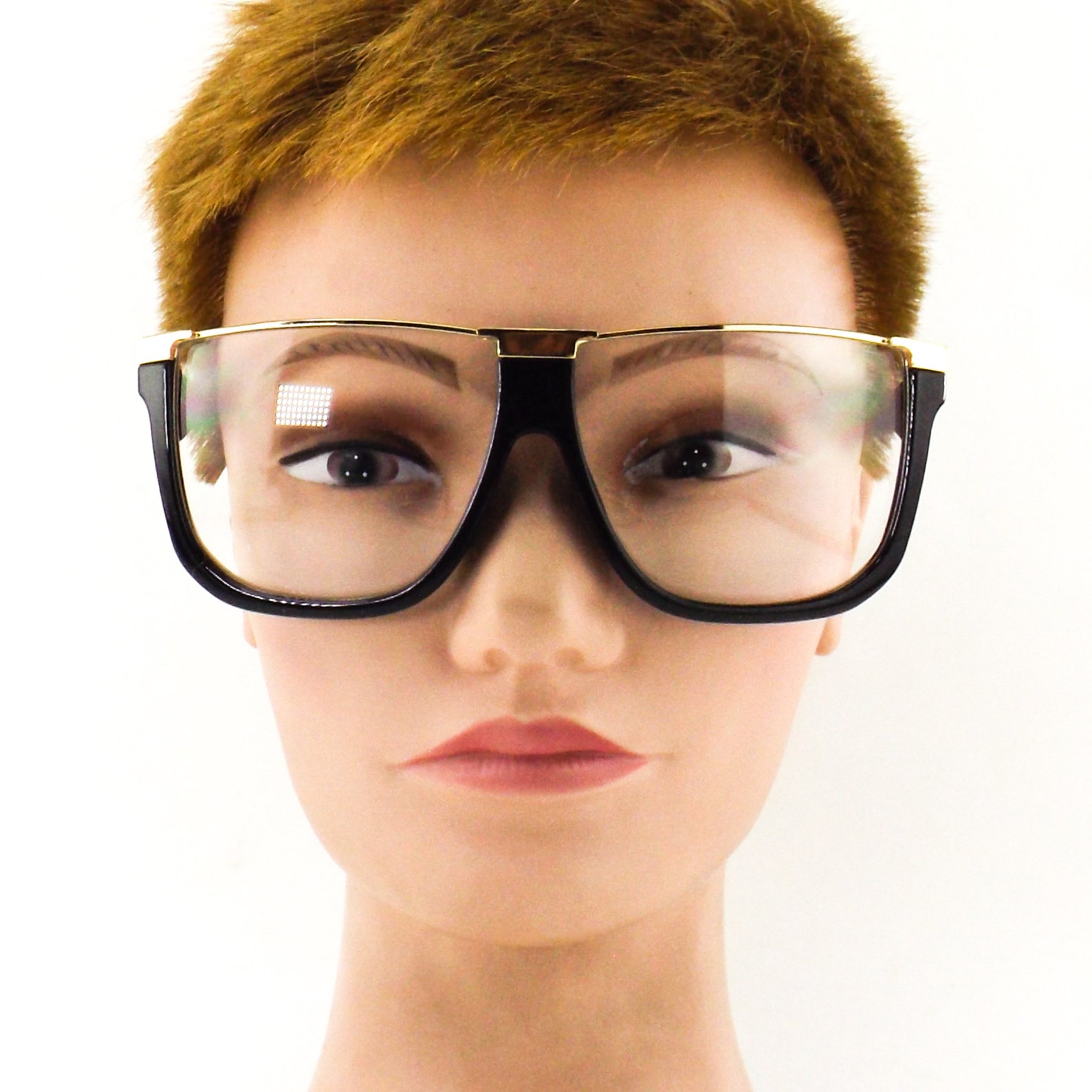 Vintage klar Linse Brille 90er Jahre NOS Mode Brille übergroße | Etsy