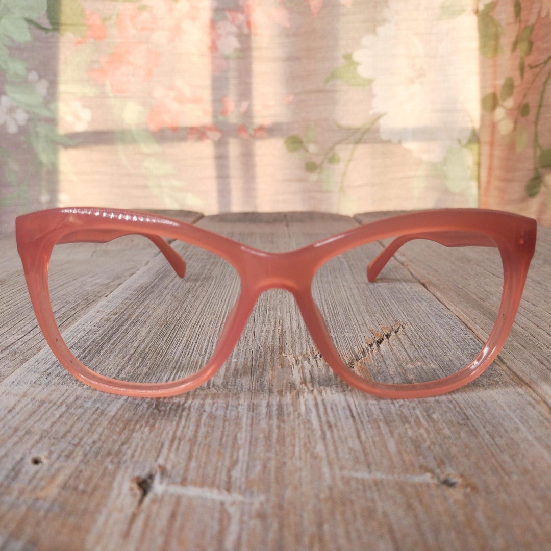 Pale Salmon Pink Fifi Glasses Frames Only Retro Costume/rave/festival ...