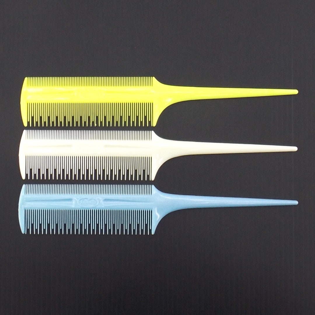 Vintage NOS Goody Rat Tail Comb 50s 60s NOS Hair Comb Unbreakable Nylon ...
