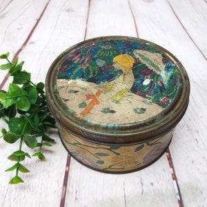 Vintage Decorative Tin Box Floral Design, Retro Storage Container - Etsy