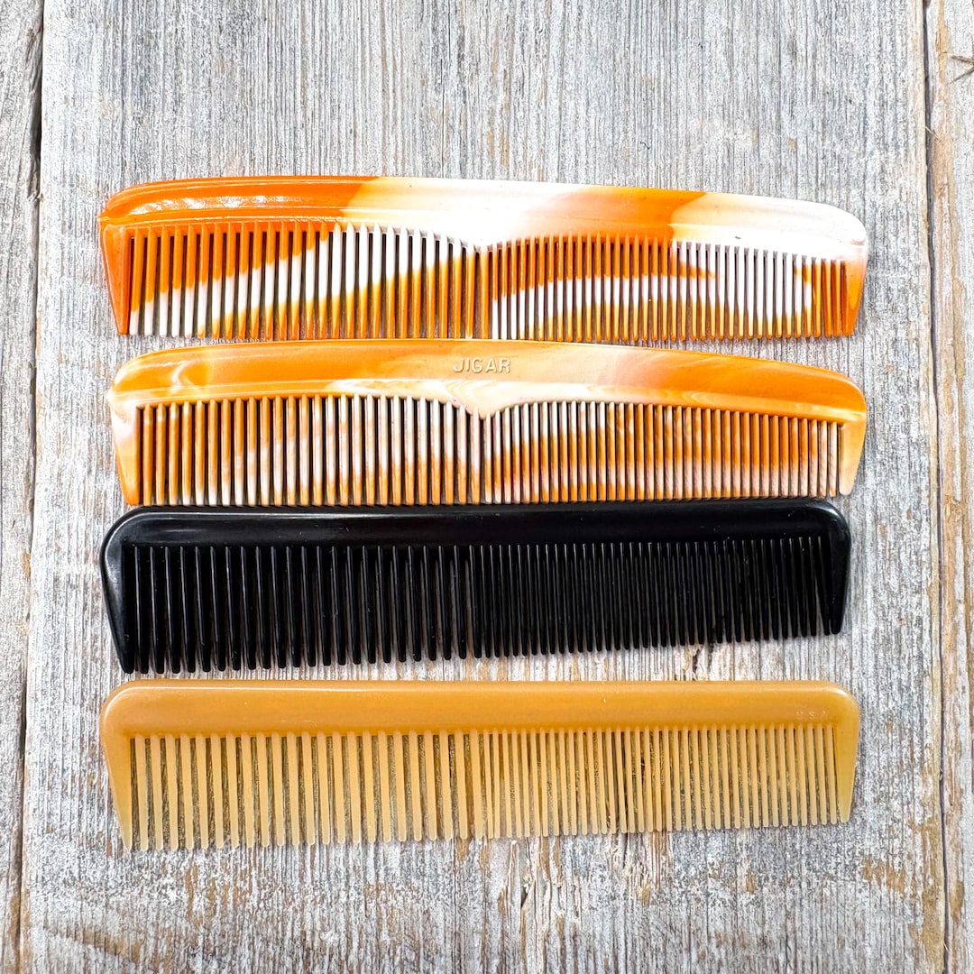 Vintage Unbreakable Hair/mustache Comb Styling Accessories, Orange ...