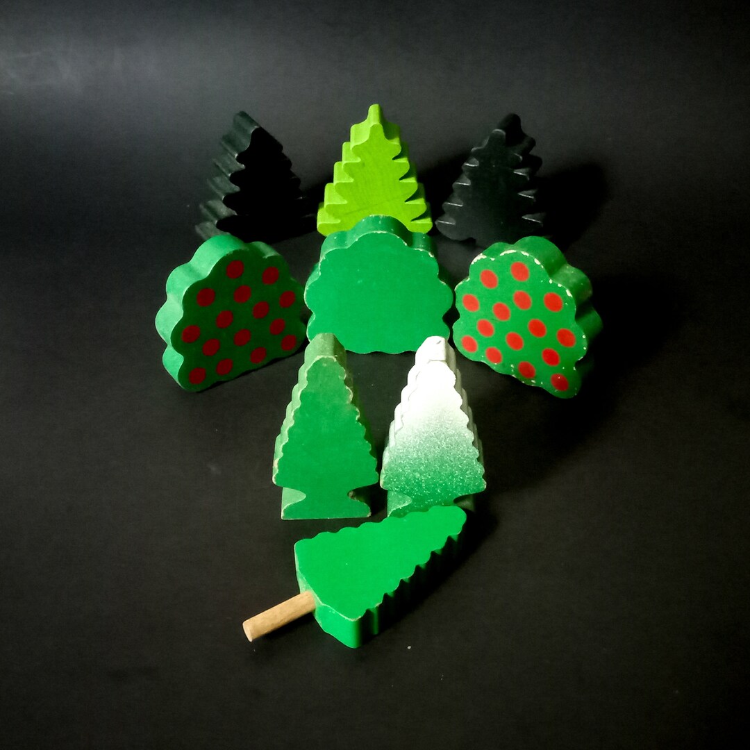 Vintage Wood Cut Outs for Diorama Craft Supply Home Decor Tree Cut Out ...