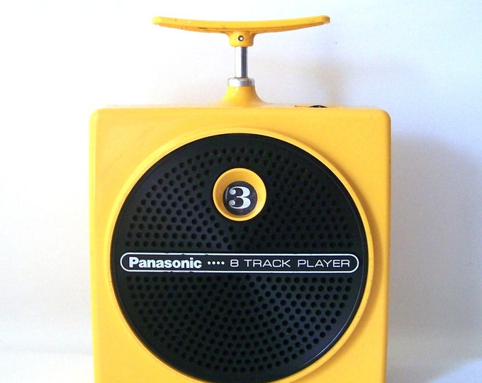 Vintage Panasonic 8-track Player Portable Yellow Dynamite Eight Tnt ...