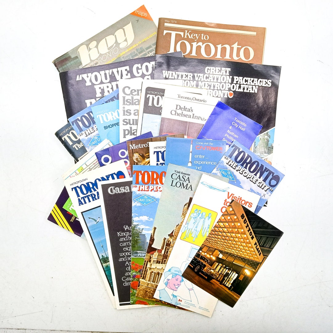Vintage Toronto Travel Brochures: 1980s Tourist Guides & Maps - Etsy
