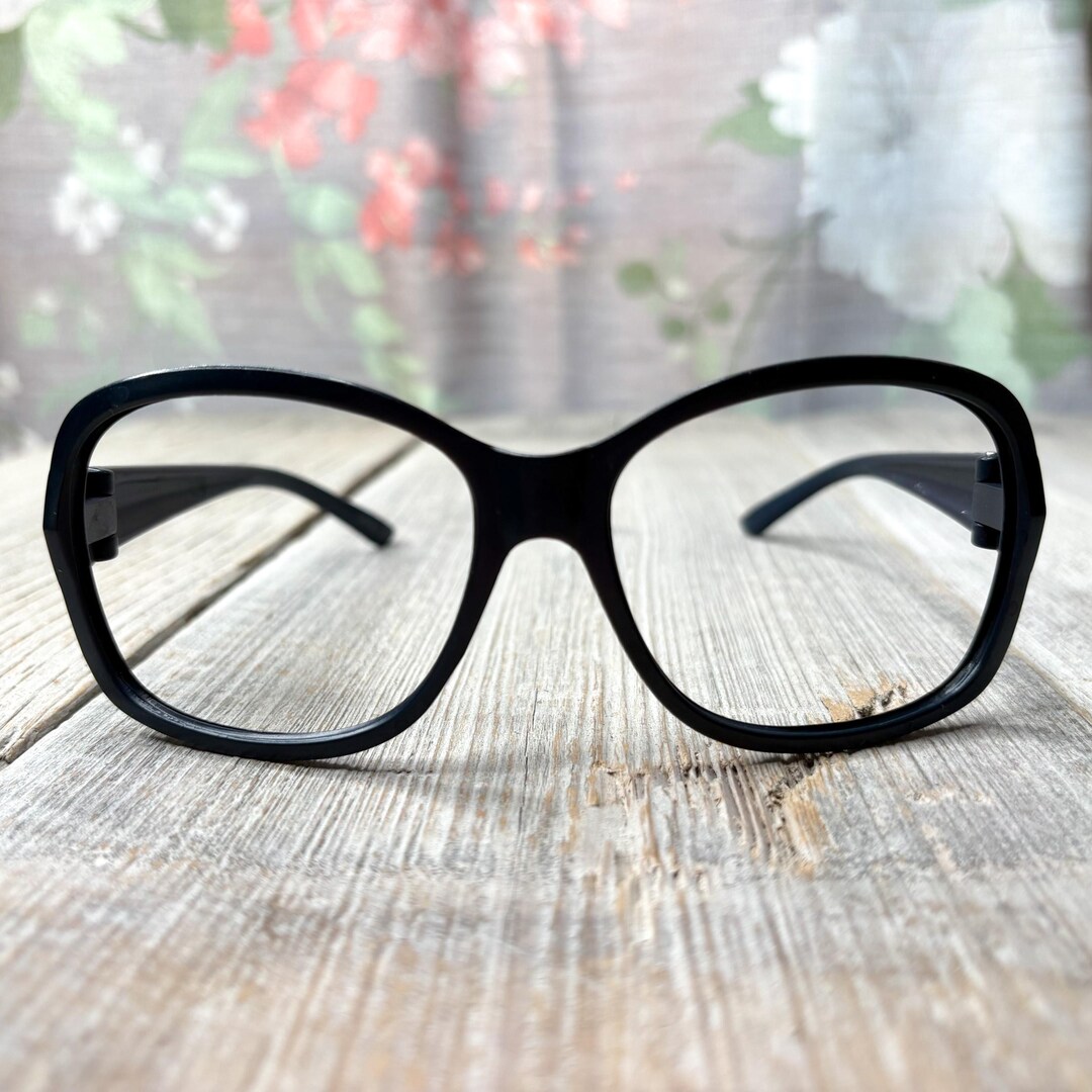 Black Oversized Square Glasses Frames Only Costume/rave/festival/party ...
