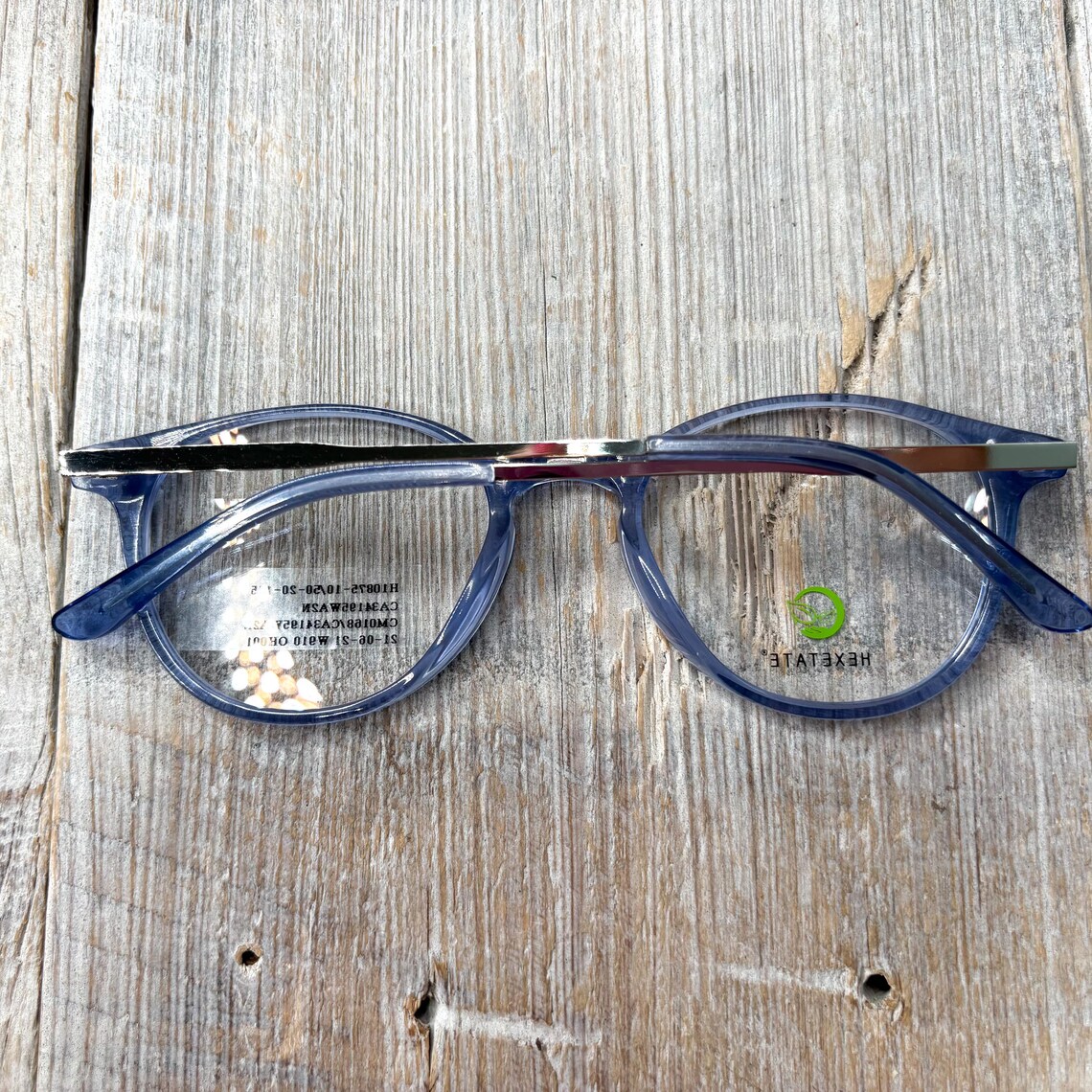 Clear Periwinkle Blue Eyeglass Frames Only Eyeglasses Deadstock Vintage ...