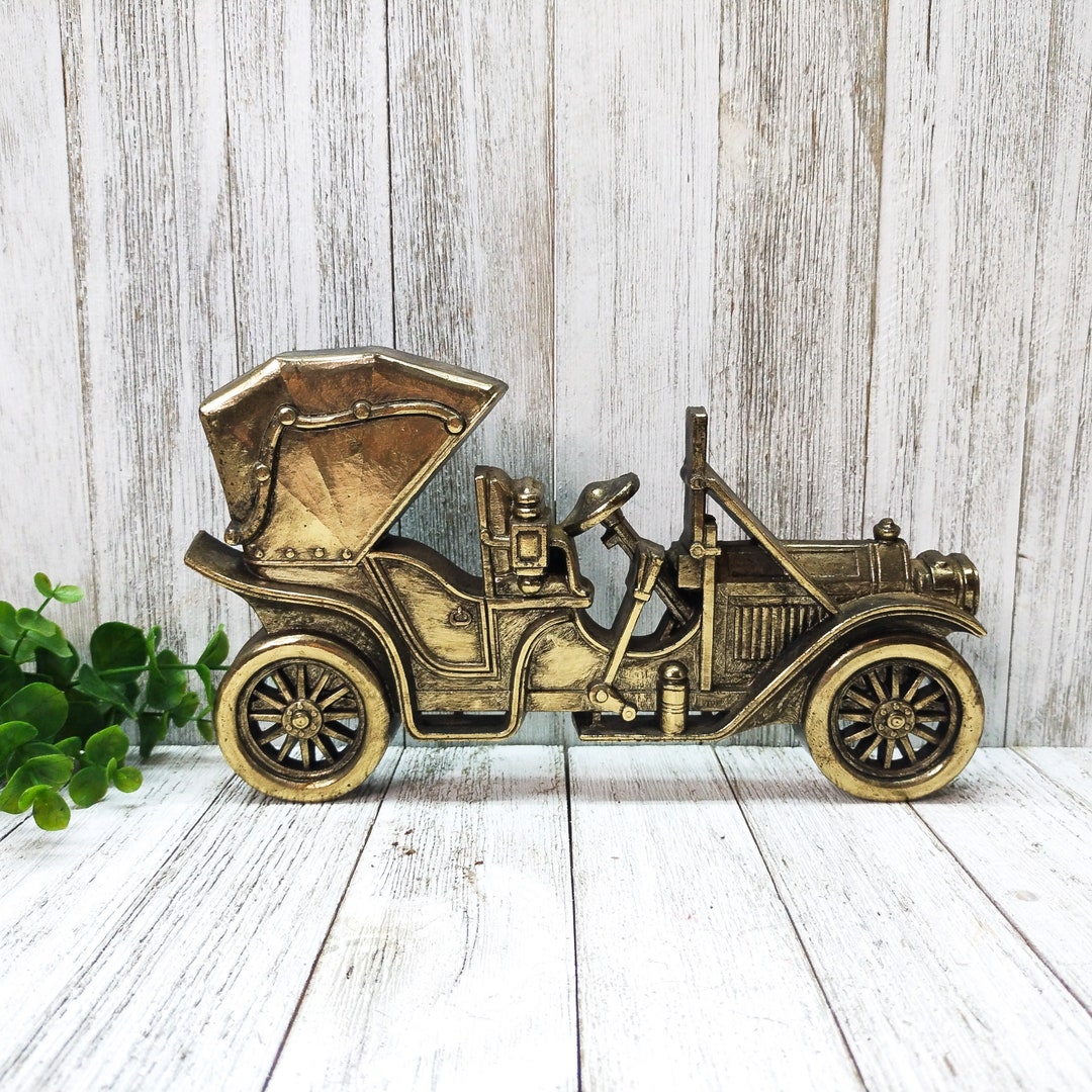 Vintage MODEL T Car Syroco Wall Plaque Gold Plastic Jalopy - Etsy