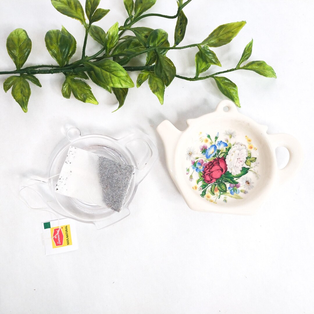 Vintage Tea Bag Rest/holder/dish, Ceramic or Glass - Etsy