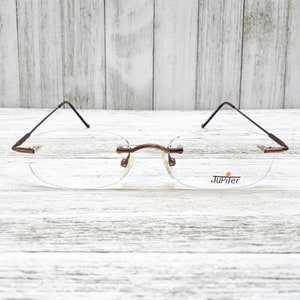 Y2k Eyeglasses 90s Vintage Glasses Rectangle Rimless Eyeglasses Antique ...