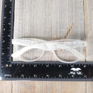 Frosted White Square Glasses Frames Only Costume/rave/festival/party ...