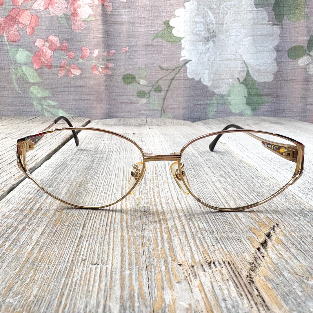 Vintage Eyeglass Frame Only Eyeglasses Oval Cat-eye Glasses 54[]16/135 ...
