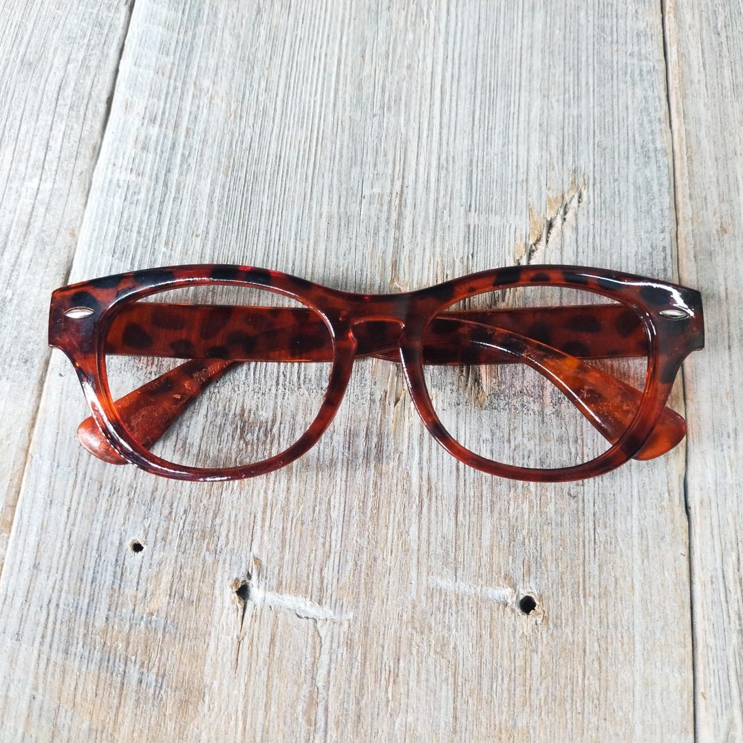 Square Brown Tortoiseshell Glasses Frames Only Costume/rave/festival ...