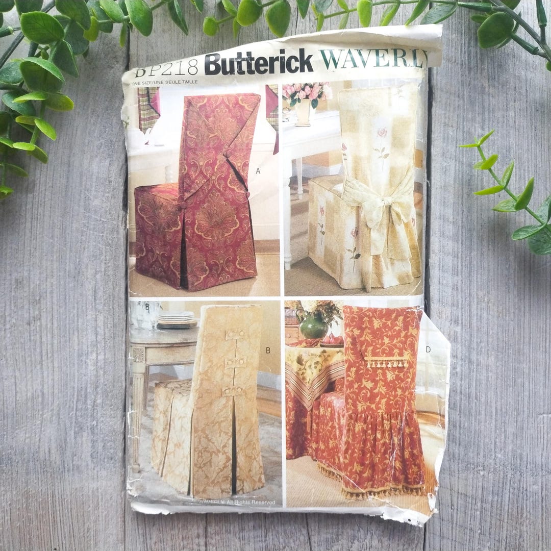 Chair Slipcover Sewing Pattern Straight-back Chairs Dining Room Chairs ...