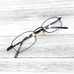 Y2k Eyeglasses 90s Vintage Glasses Rectangle Eyeglass Frames Stainless ...