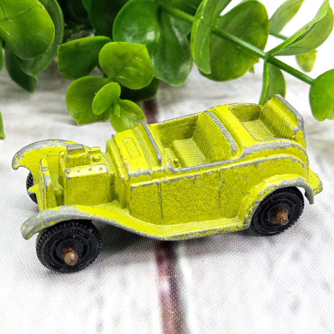 Vintage Tootsietoy Roadster Car Yellow/green Room Decor Retro Aesthetic ...
