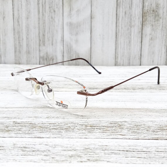 vintage rimless eyeglasses 90s - Gem