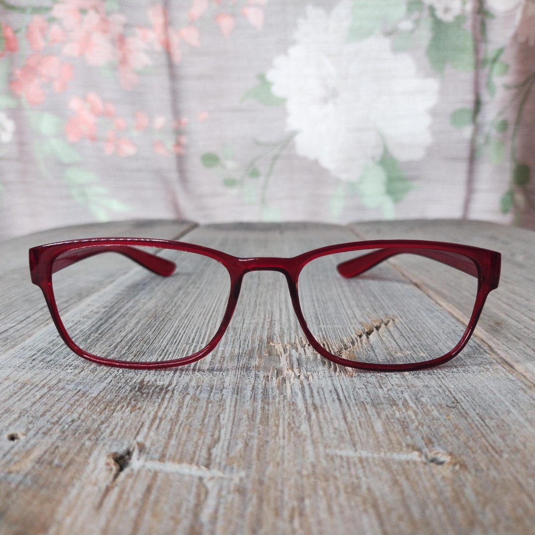 Square Translucent Brown Glasses Frames Only Costume/rave/festival ...
