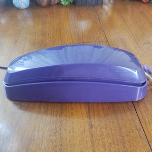 1980s 1990s Conair-phone Telephone Purple Landline Phone Trimline Touch ...