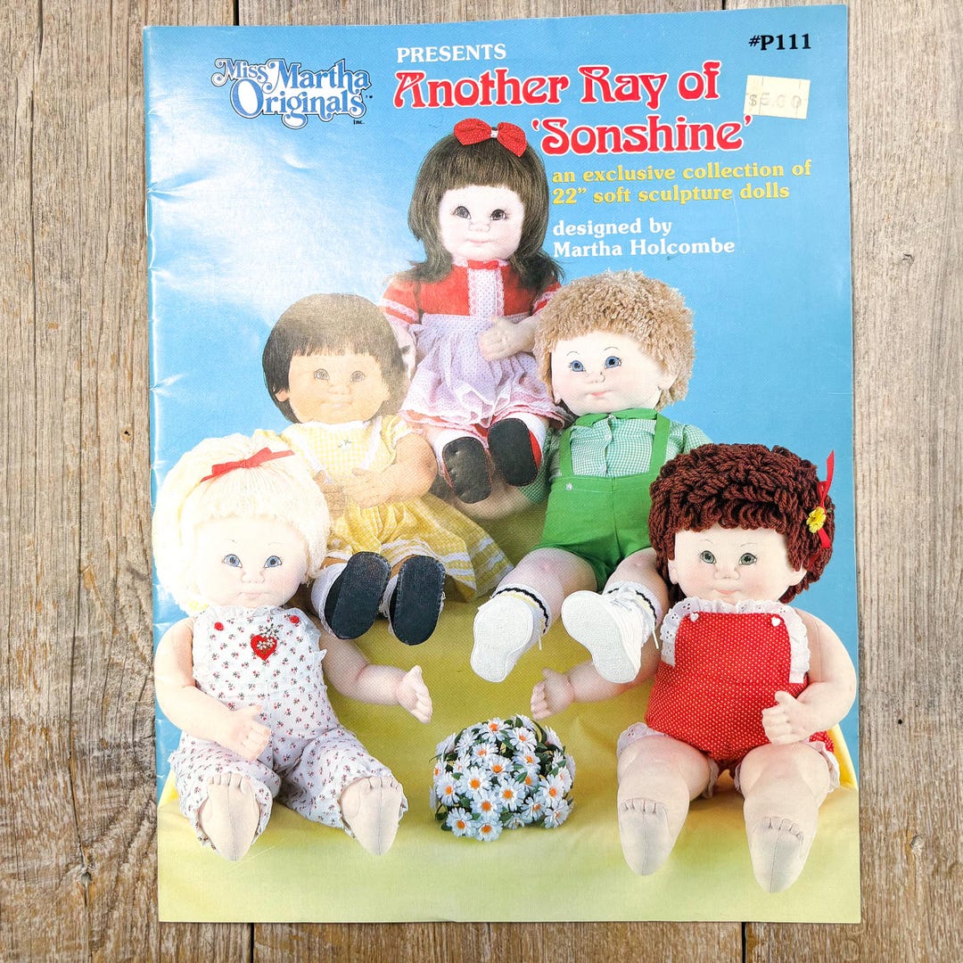 1980s Doll Sewing Patterns: Martha's Originals 22" Soft Sculptured ...