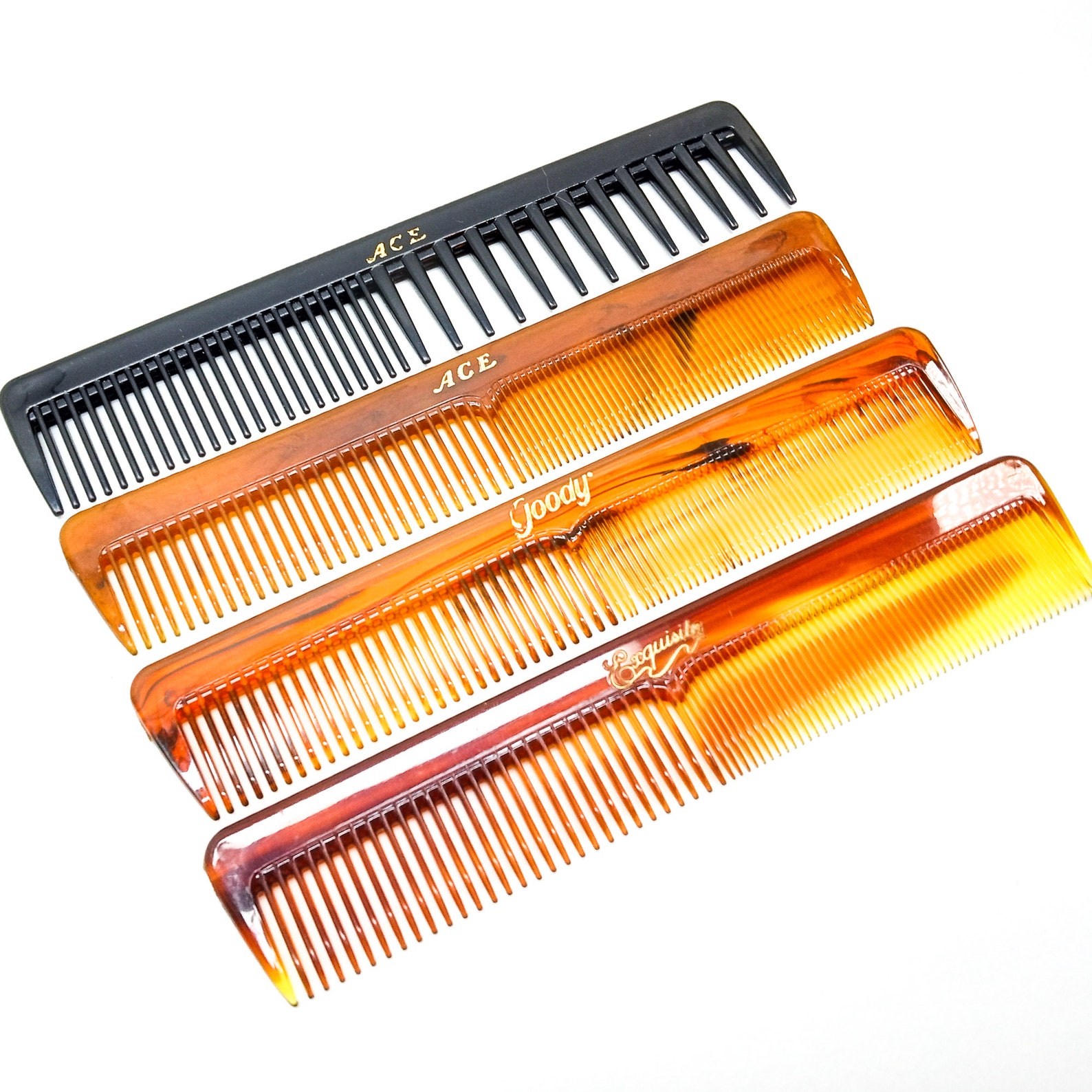 Vintage Hair Comb NOS Plastic Comb Hair Accessories Tortoise - Etsy