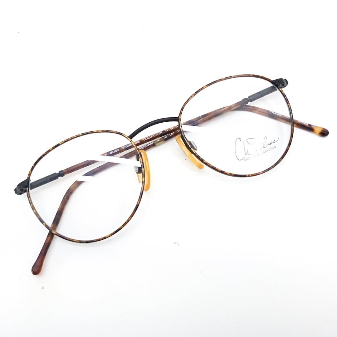 90s Glasses Vintage Eyeglasses Round Eyeglass Frames Tortoise Rimmed ...