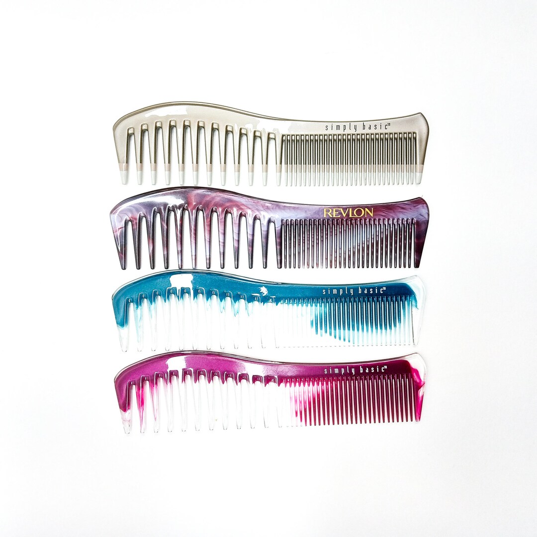 Vintage Hair Comb NOS Plastic Comb, Hair Accessories, Fine Tooth Comb ...