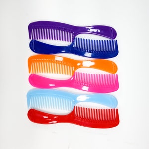 Large Retro Plastic Comb With Handle - Etsy