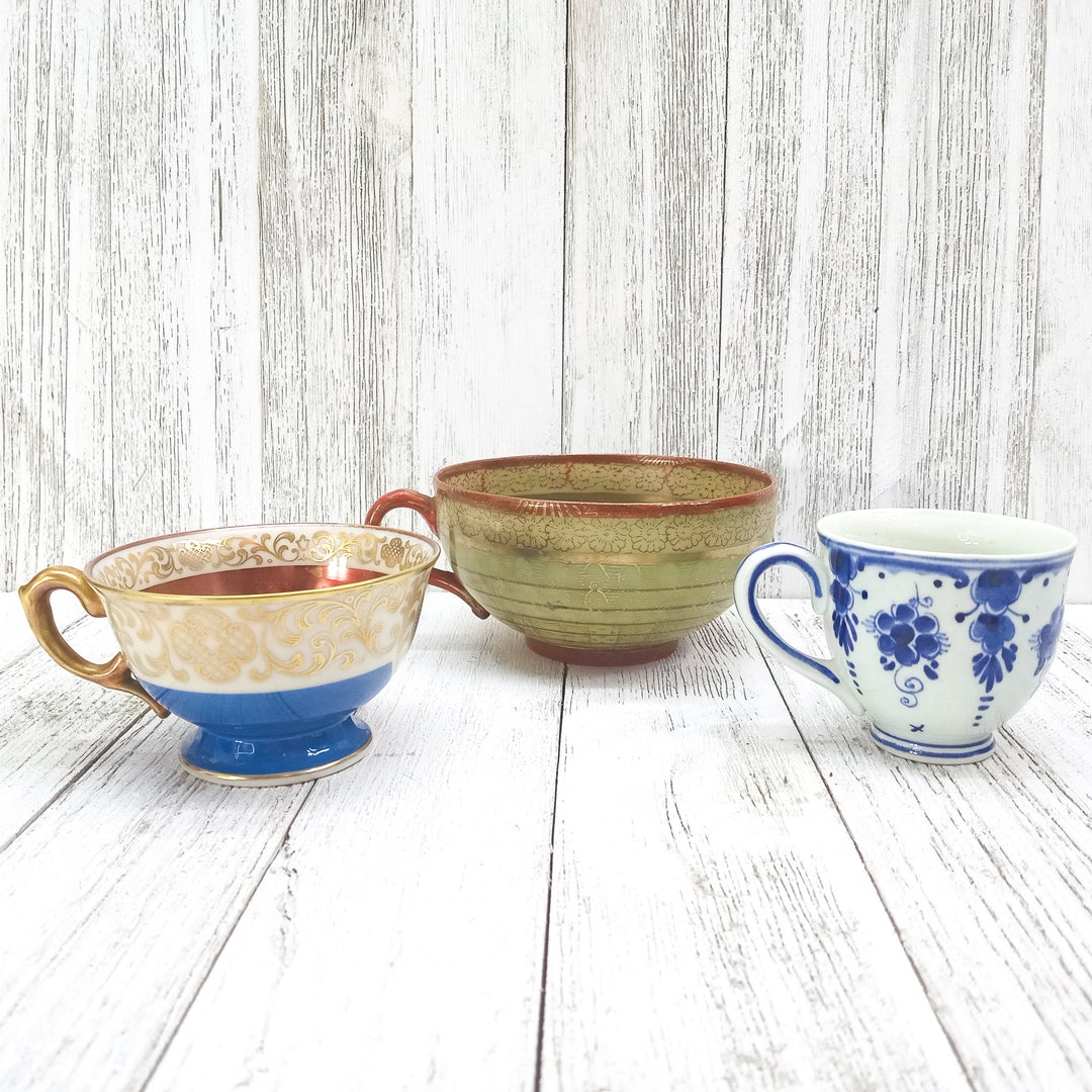 Vintage Fine Teacup Tea Cup Royal Delfh Holland, Porcelain and Copper ...