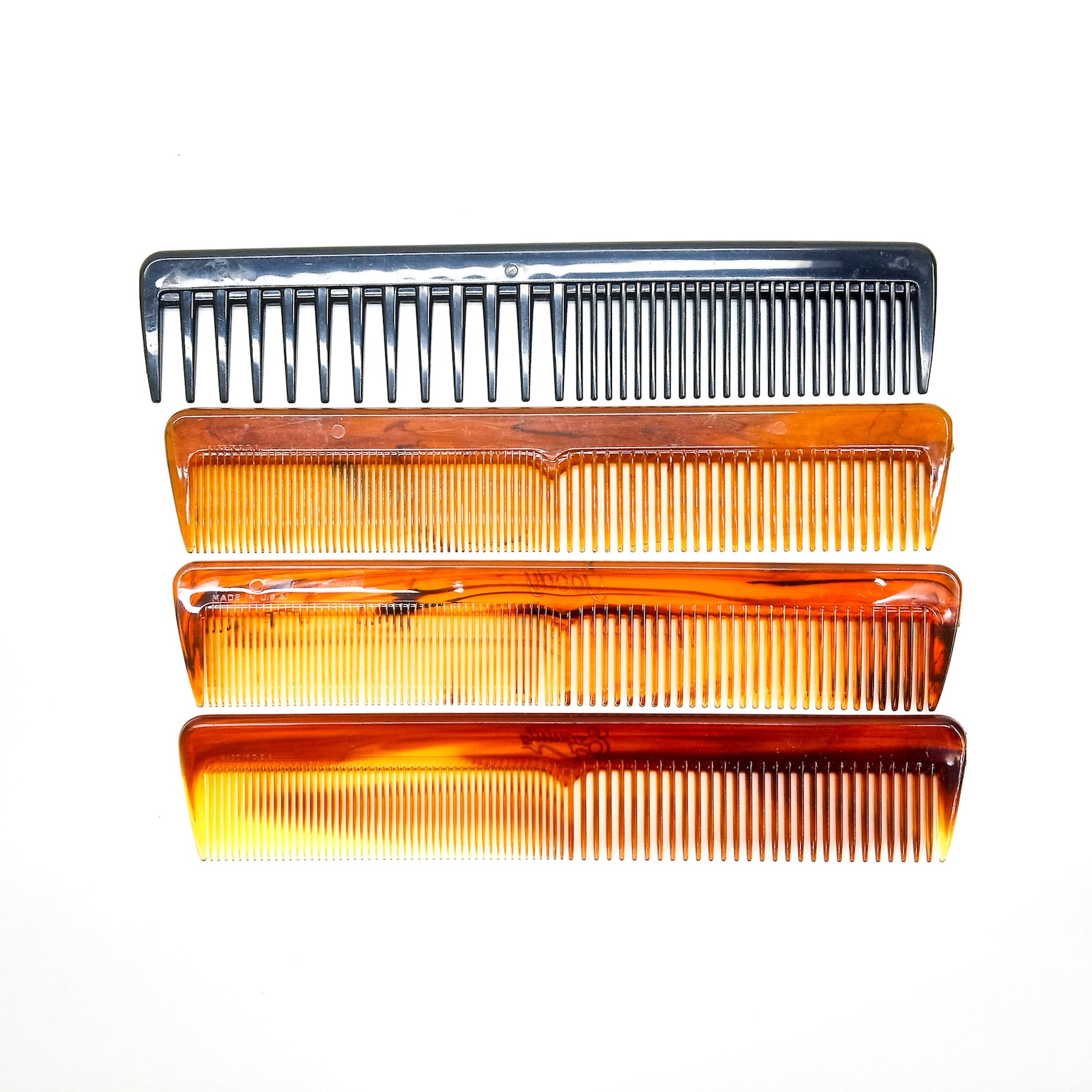 Vintage Hair Comb NOS Plastic Comb Hair Accessories Tortoise - Etsy