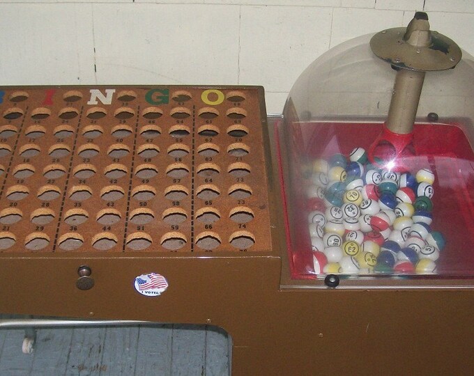 Lucky Jim Bingo King Air Blower Portable Bingo Machine Complete ...