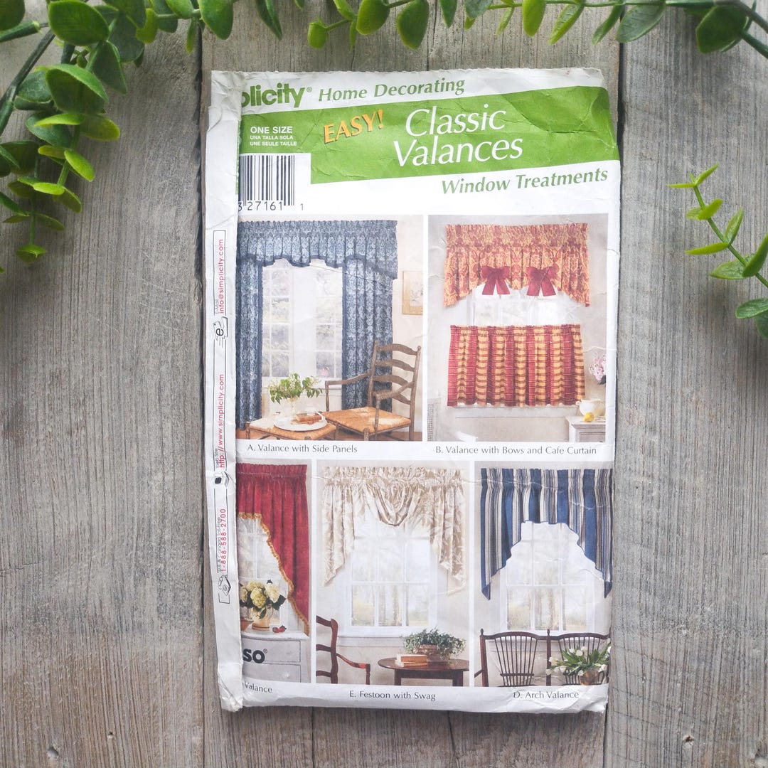 Window Treatments Sewing Pattern Classic Decorative Home Decor ...