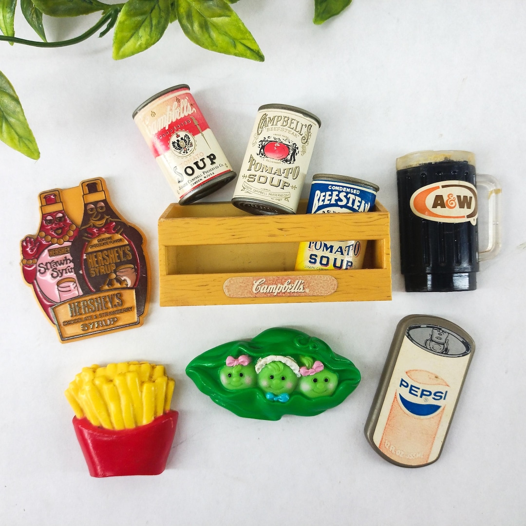 Vintage Refrigerator Magnets Brand Name Food Drink Grocery Store, Your ...