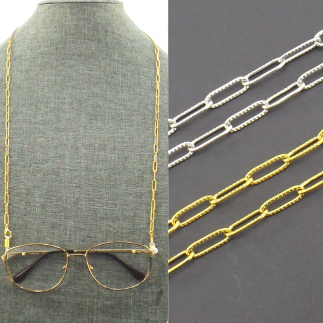 Paperclip Eyeglasses Chain Lanyard Necklace for Glasses Face Mask ...
