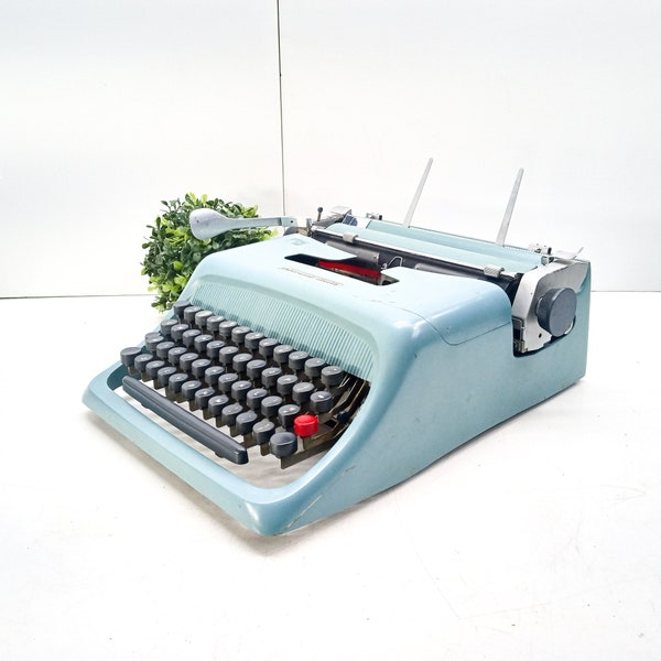 Blue Typewriter - Etsy